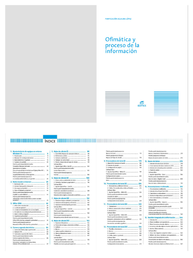 Ofimatica Ed Editex 2020 | PDF