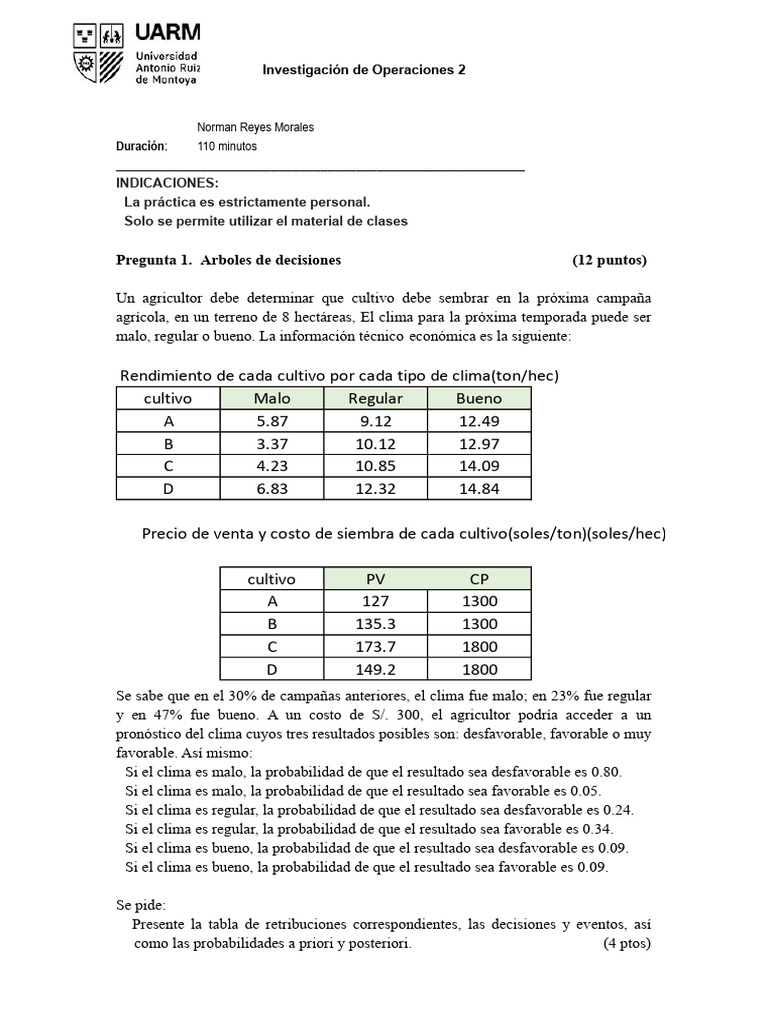 Iop2 - PC1 2024-1 | PDF