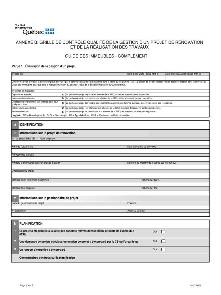 Guide Immeubles Complement Annexe B | PDF
