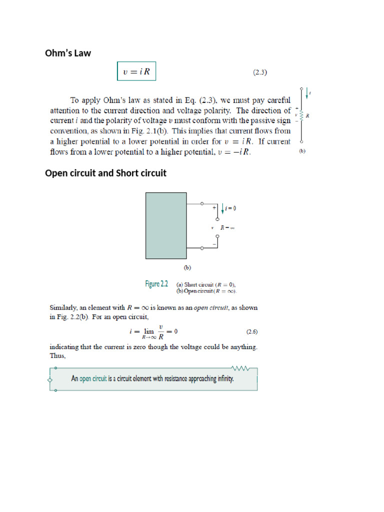 Open Circuit and Close Circuit | PDF