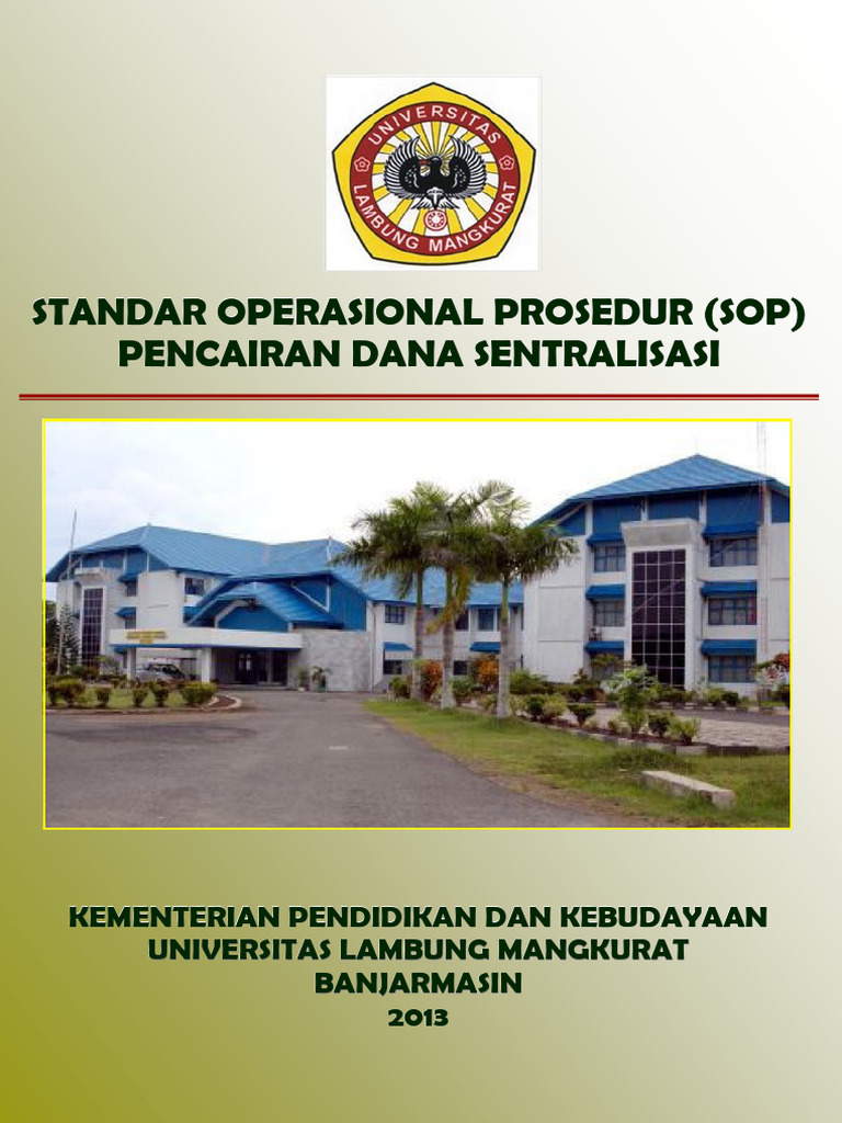Sop Pencairan Dana Hibah Penelitian Sentralisasi | PDF Sop Pencairan Dana Hibah Penelitian Sentralisasi | PDF