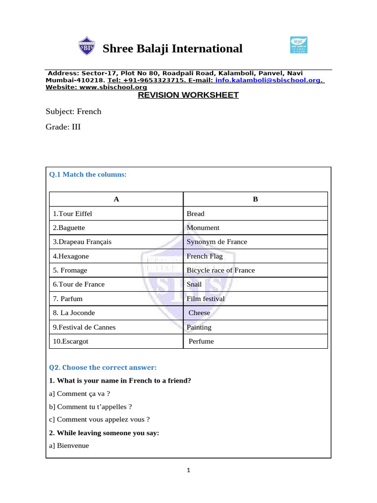 III Final Worksheet | PDF