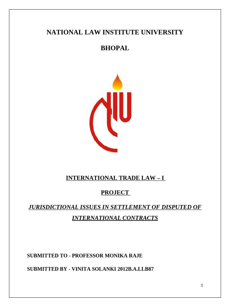 Itl Project 2014 | PDF | Arbitration | Social Science