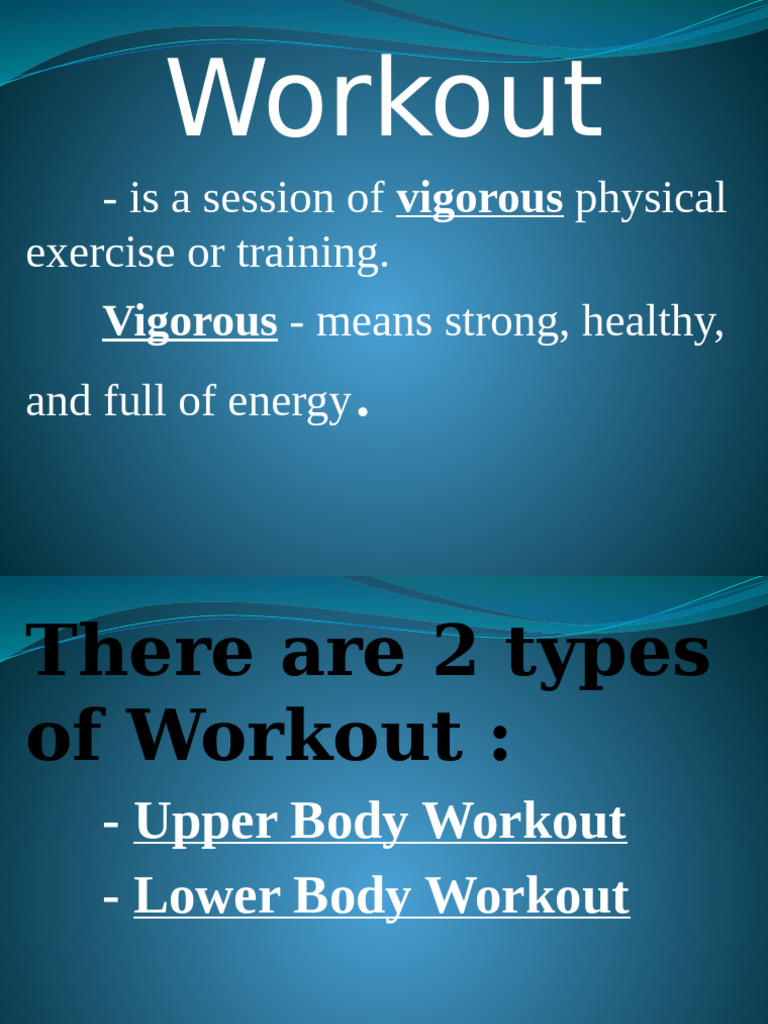 Upper and Lower Body Workout | PDF