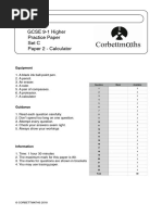 Higher Plus 5-a-Day Math Problems | PDF | Circle | Equations