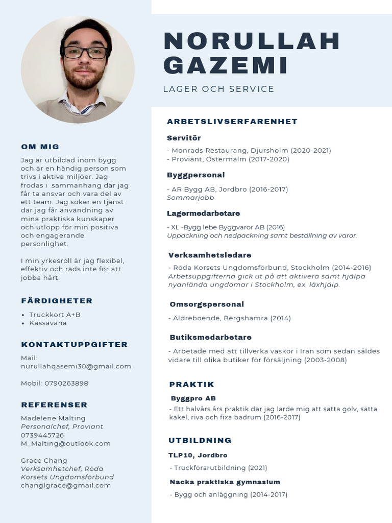 Norullah Gazemi CV 2 | PDF
