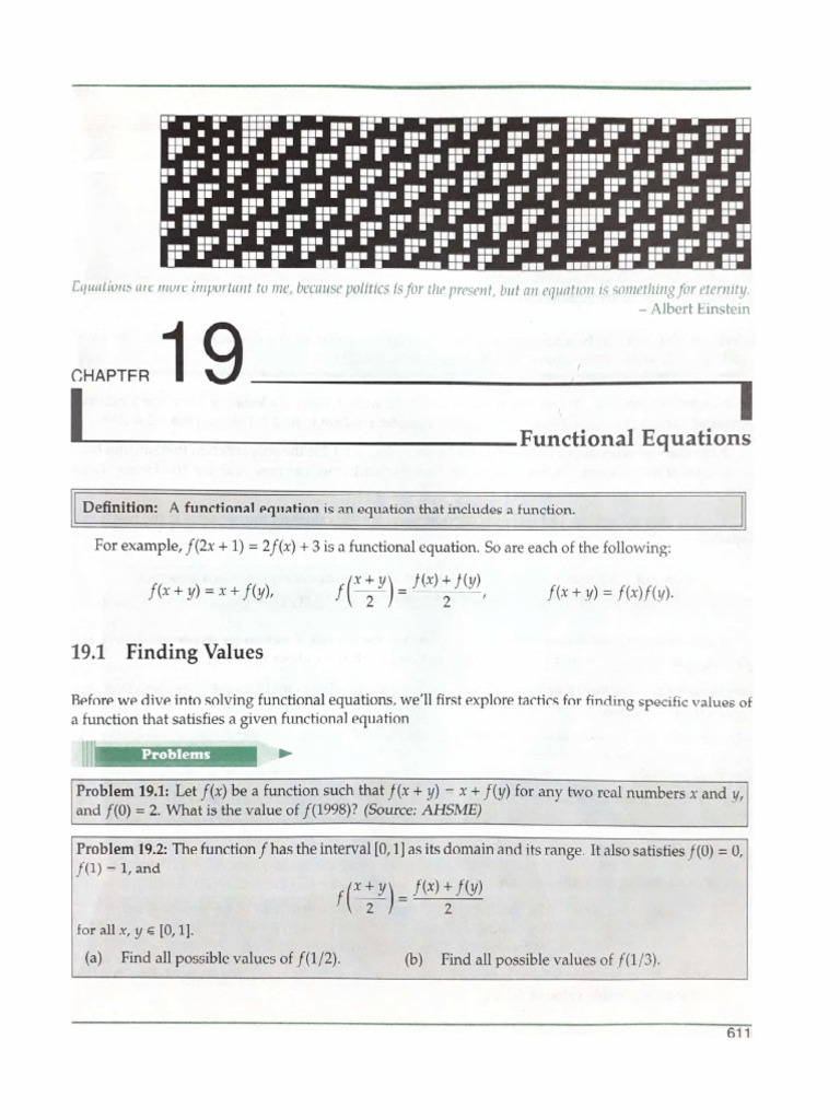Algebra Functional Equation | PDF