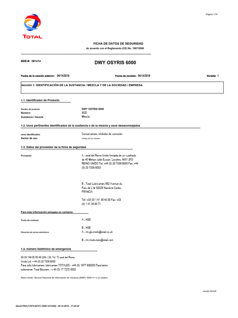 Osyris Mdwy 6000 | PDF