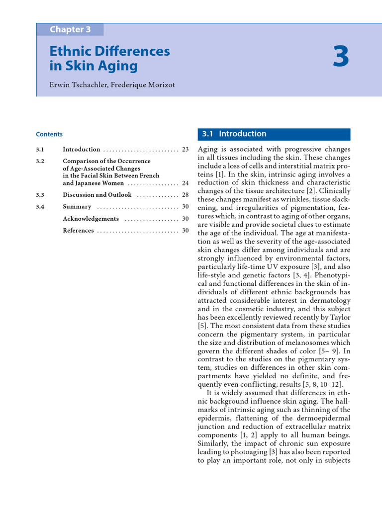 Ethnic Differences in Skin Aging | PDF