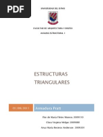 Diseño y Cálculo de Cercha Pratt | PDF | Braguero | edificio