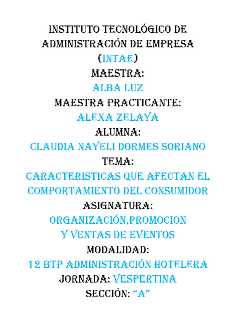 Cuadro Sinoptico | PDF