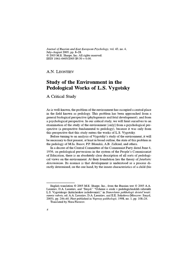 Leontiev | PDF