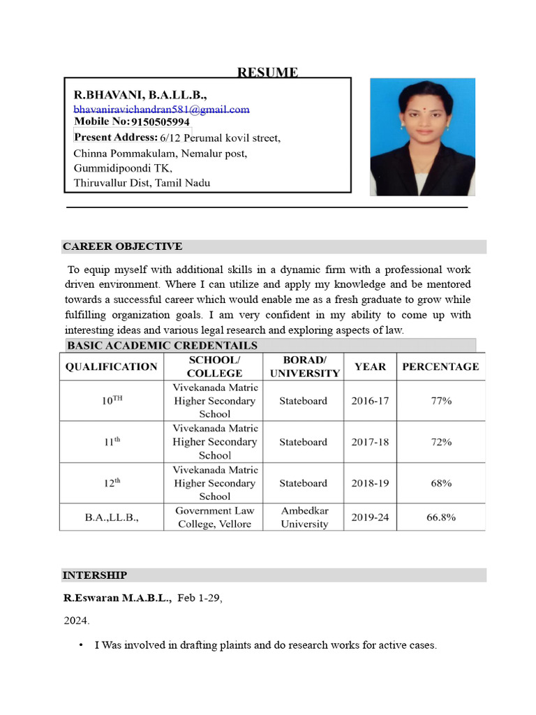Bhavani Resume | PDF