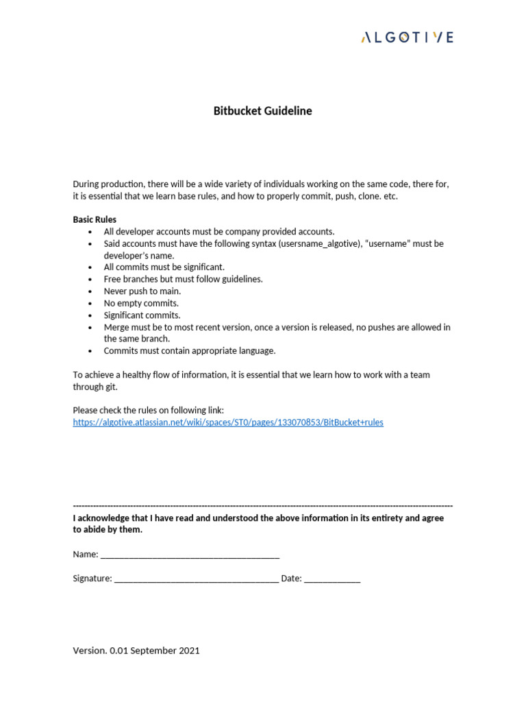 Bitbucket Guideline | PDF