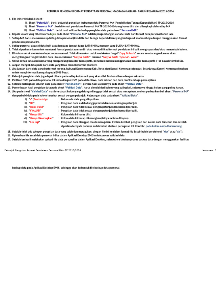 Form MA TP 2015-2016 (Personal) | PDF