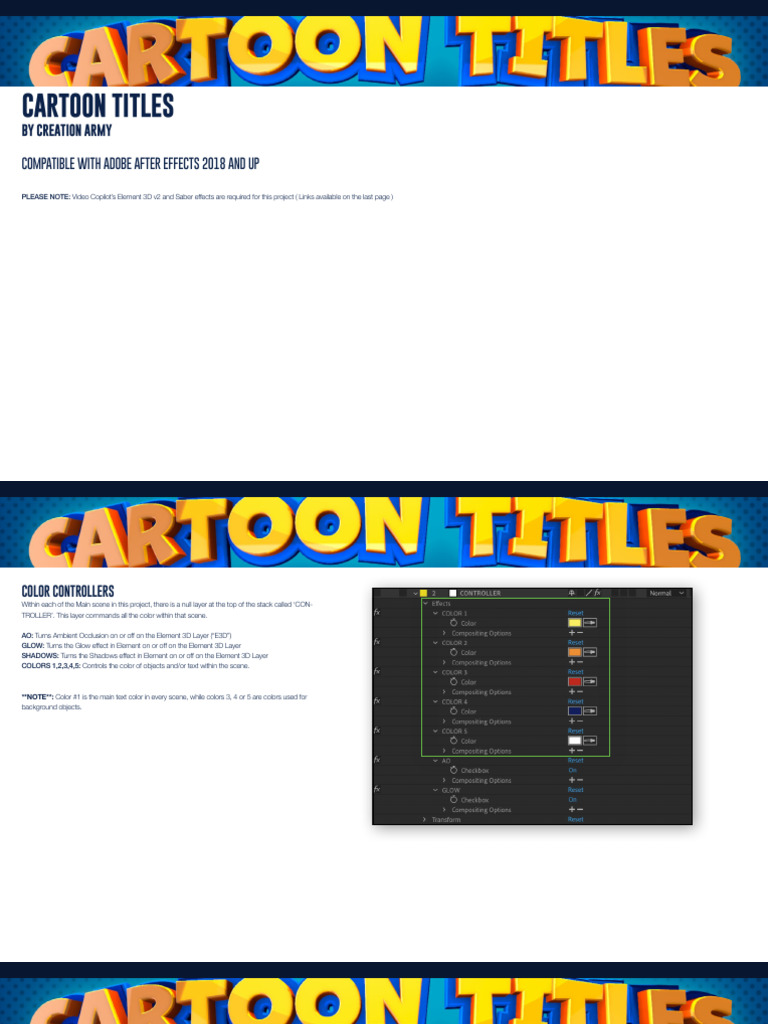 Cartoon Titles Instructions | PDF