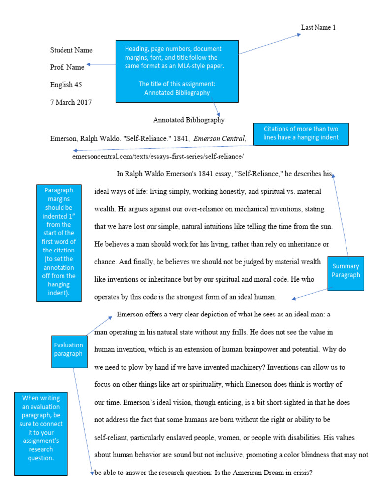 Mla 9 Annotated Bibliography Sample Pdf
