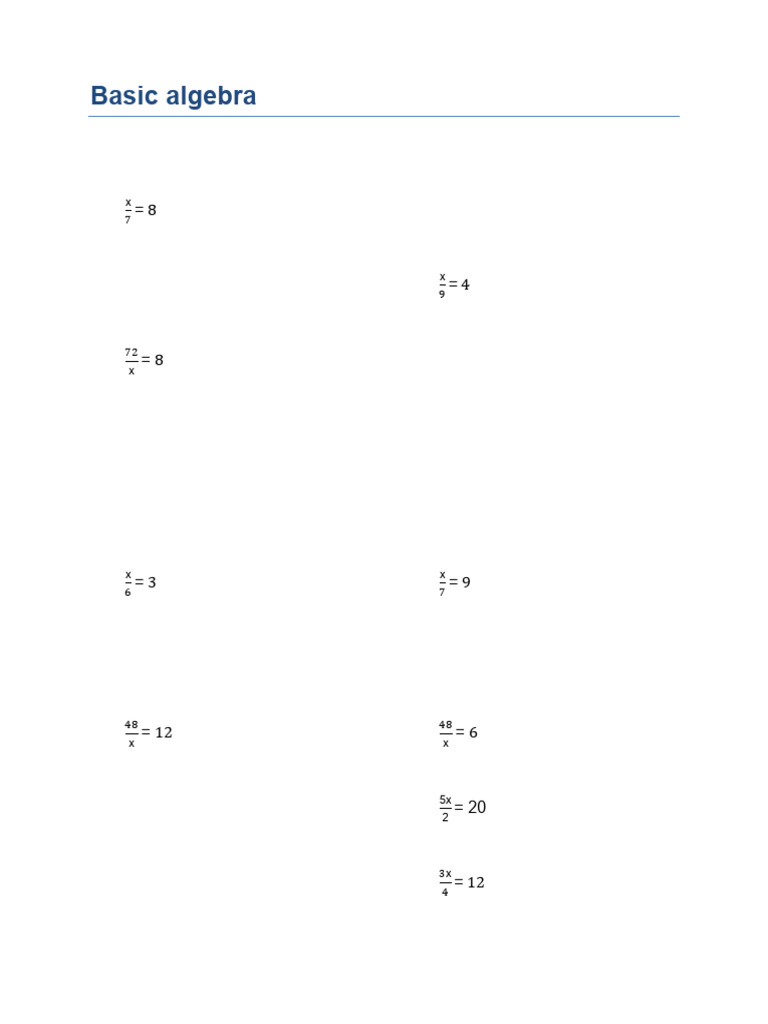 grade-5-basic-algebra-d1 | PDF
