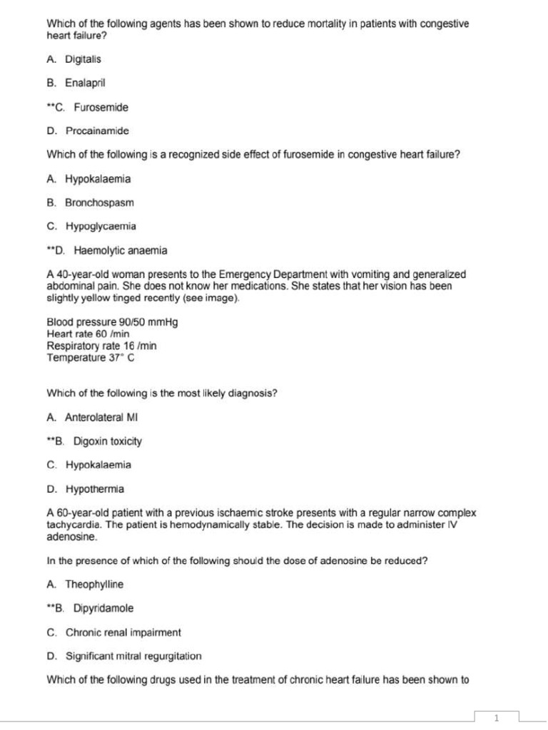 Dha Past Questions Part 1 2023-2024 | PDF
