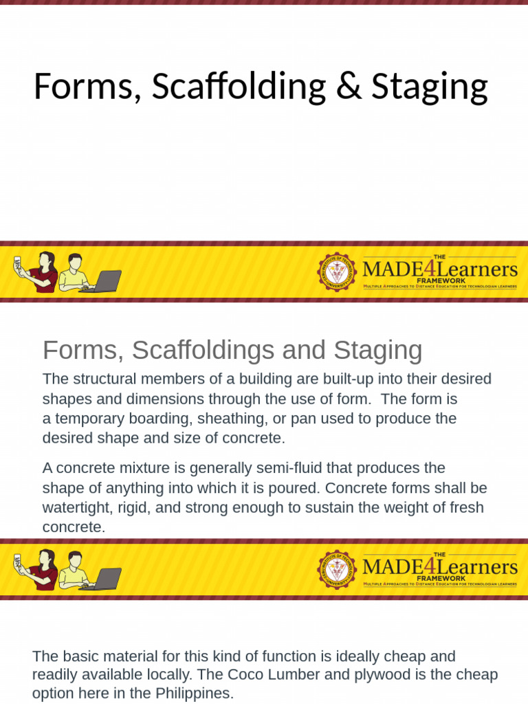 Forms, Scaffolding & Staging | PDF