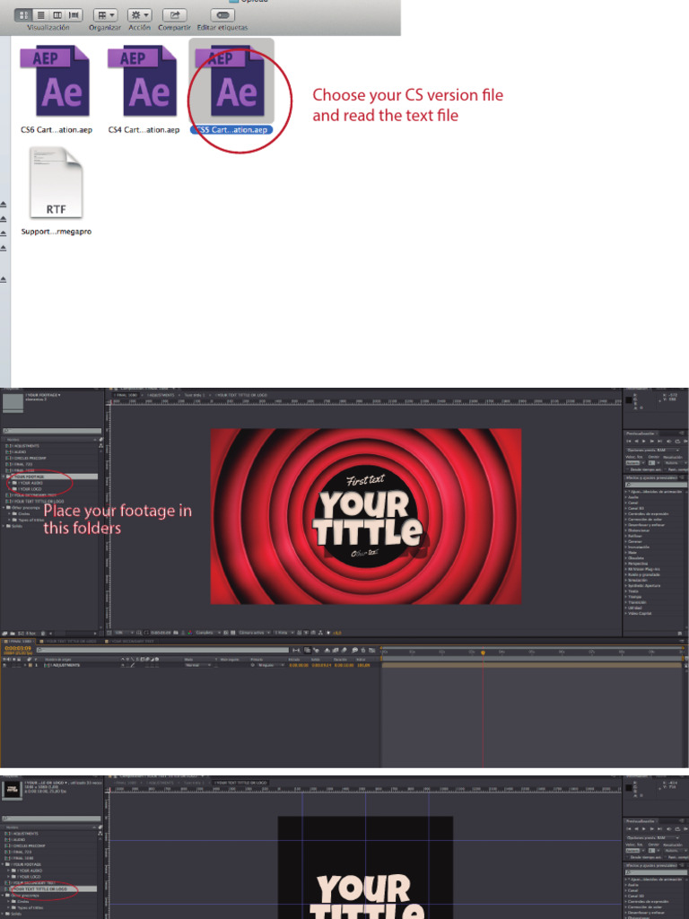 Instructions CArtoon Opener Animation | PDF