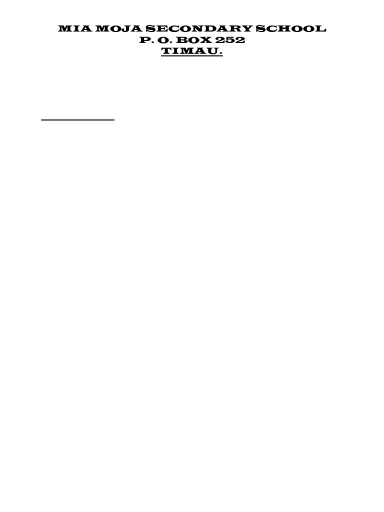 Physics Form 2 End Term 1 2024 | PDF | Heat | Technology & Engineering