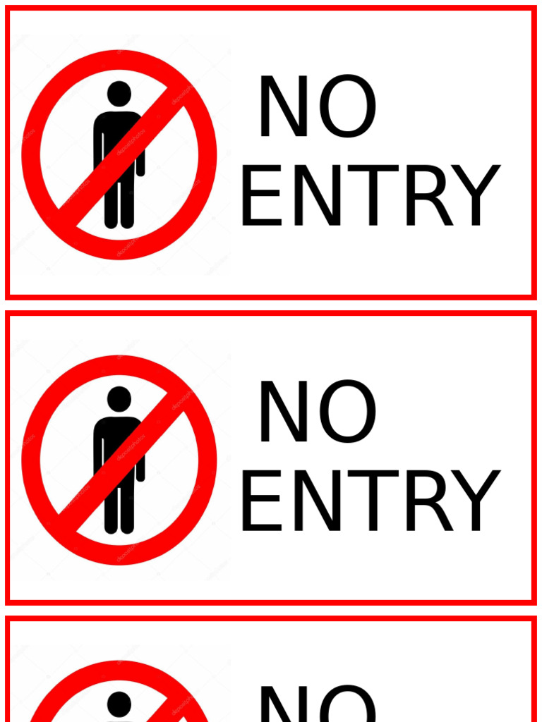 No Entry Signs | PDF