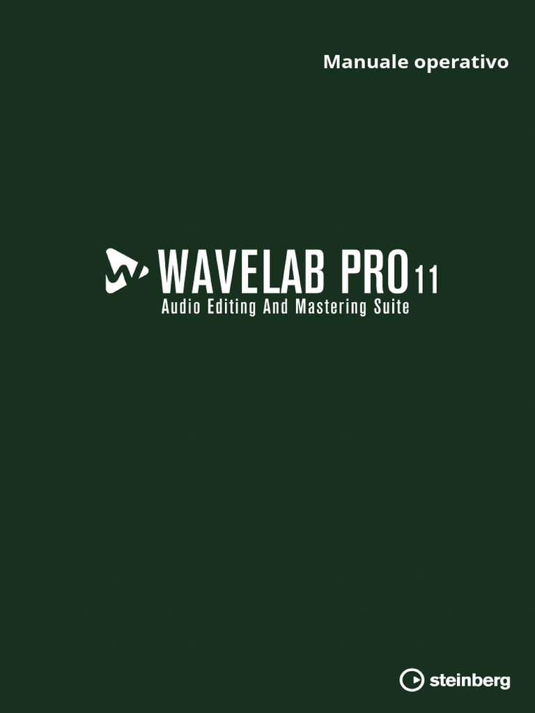 WaveLab Pro 11 Manuale Operativo It | PDF