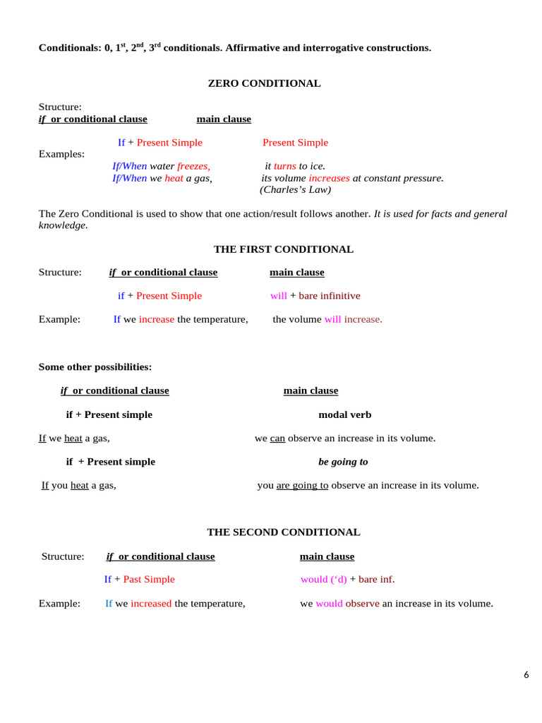 3-Conditional Structure From the Gas Laws File | PDF