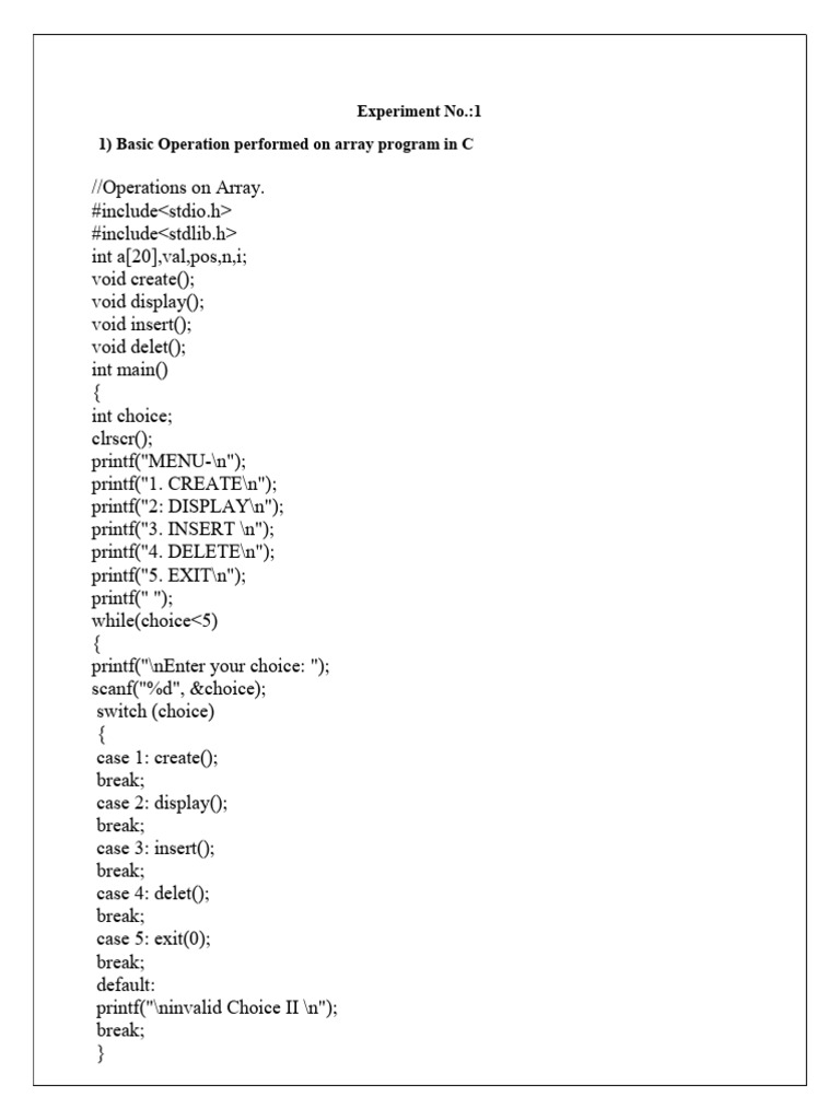 Practical No. 1 DSU | PDF