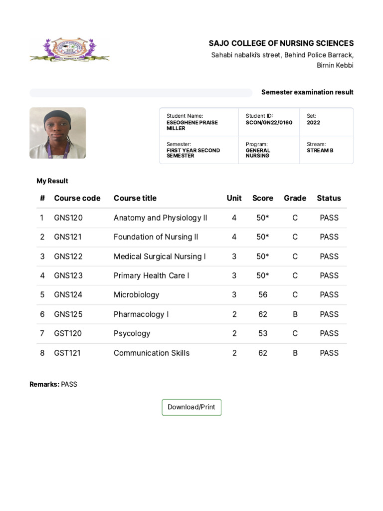Student Examination Result | PDF