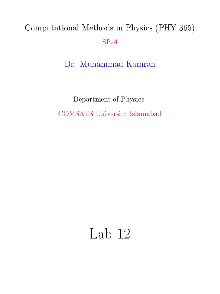Lab 12 | PDF
