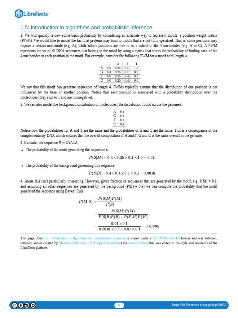P031.05 Introduction To Algorithms and Probabilistic Inference | PDF