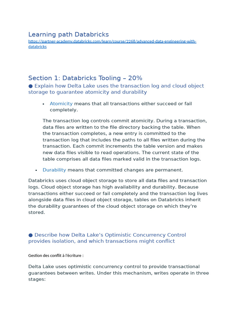 REX Databricks Data Engineer Pro | PDF