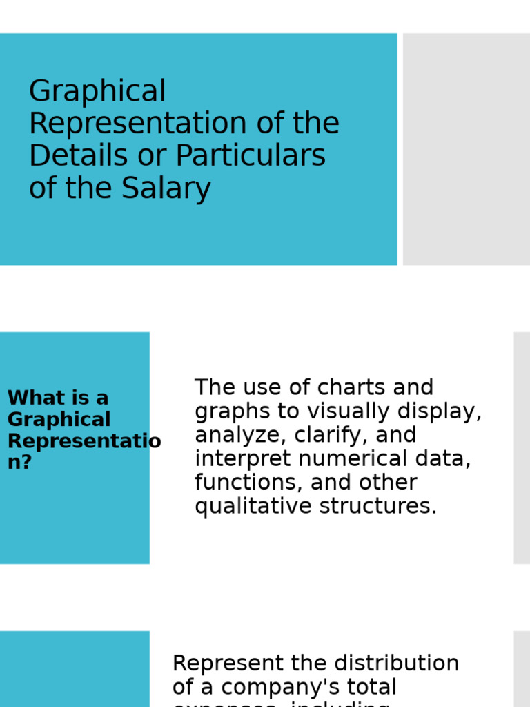 Graphical Representation of The Details or Particulars of Salary | PDF