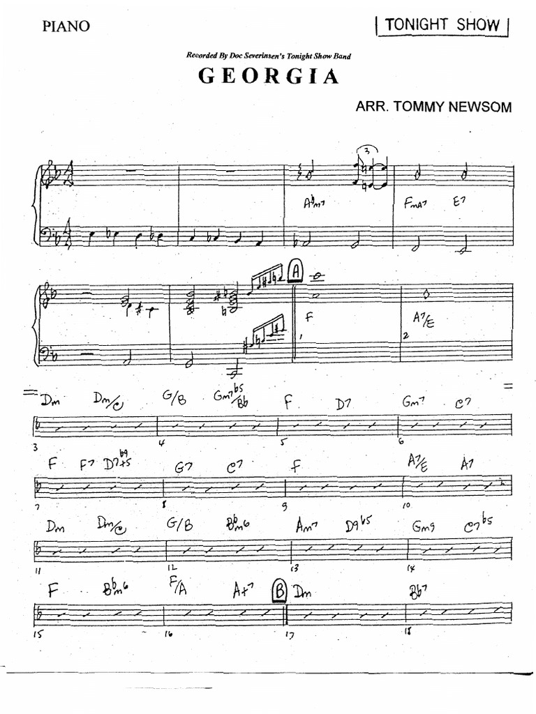 Georgia - Piano | PDF