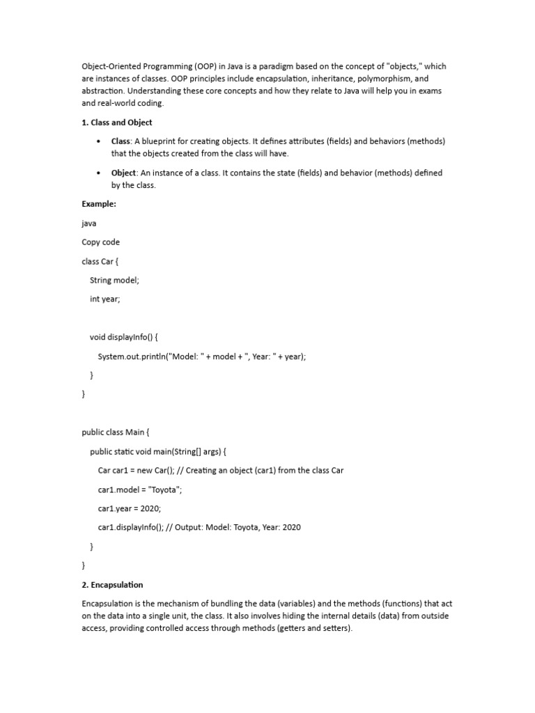 java important | PDF