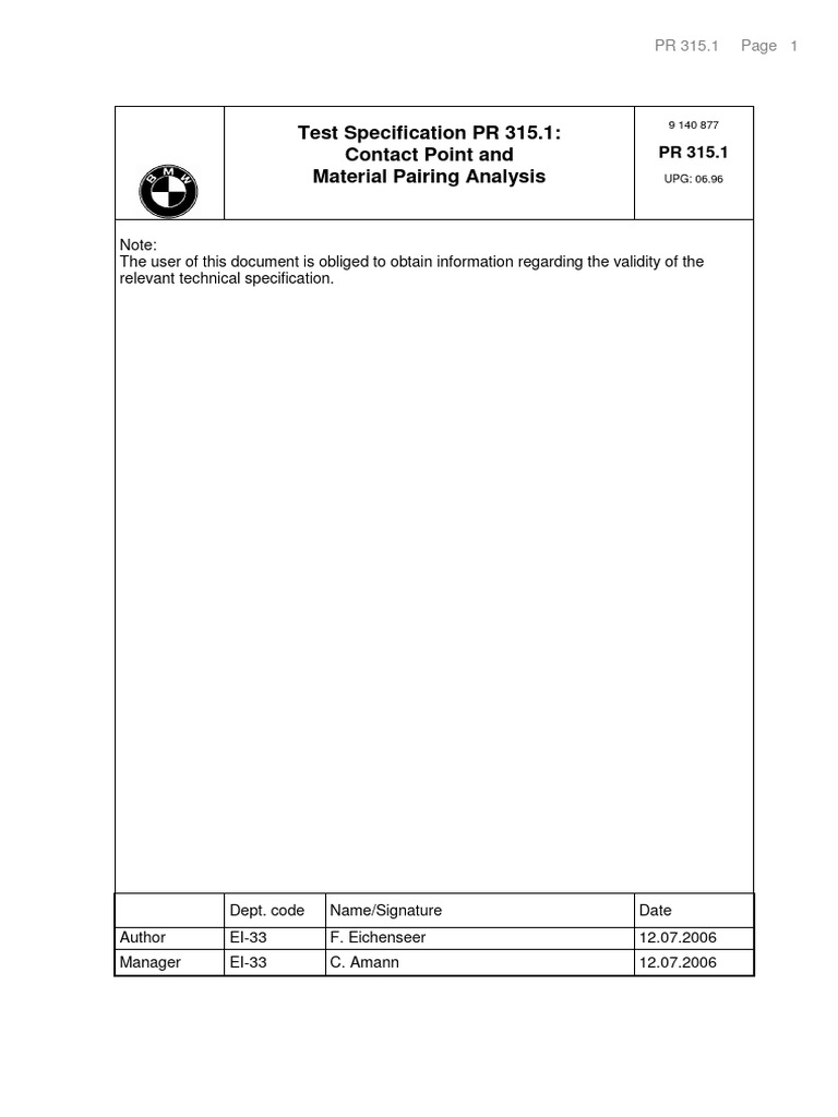 PR315-1 - ENGL - Contact Point | PDF