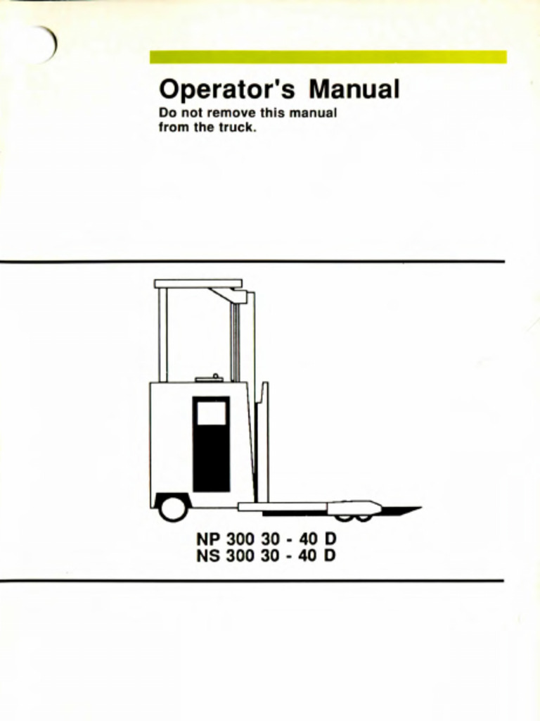 NP-300 Operator Manual | PDF