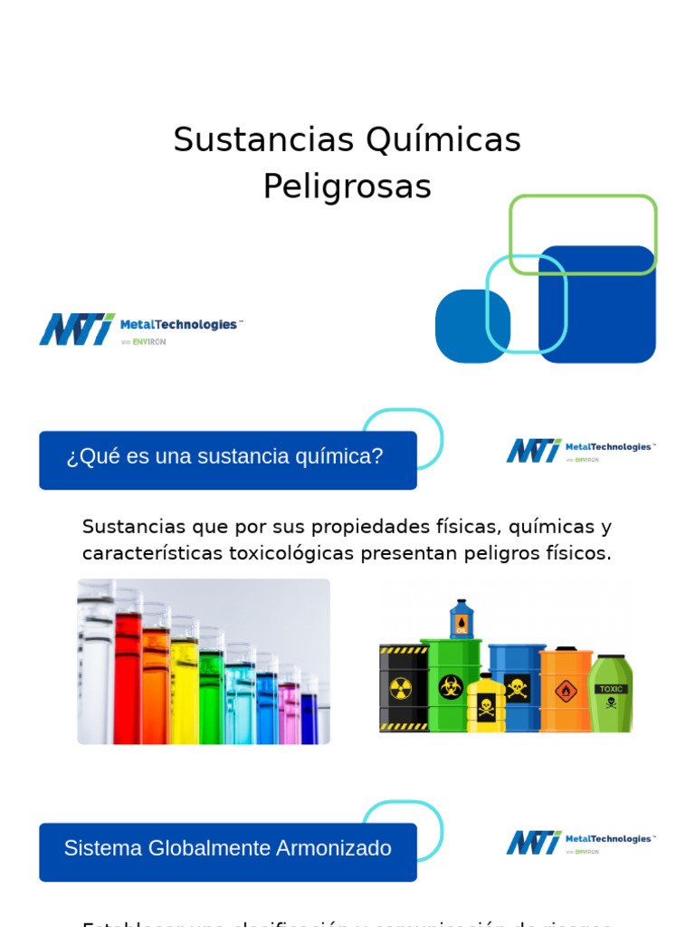 Sustancias Químicas Peligrosas - Residuos Peligrosos | PDF