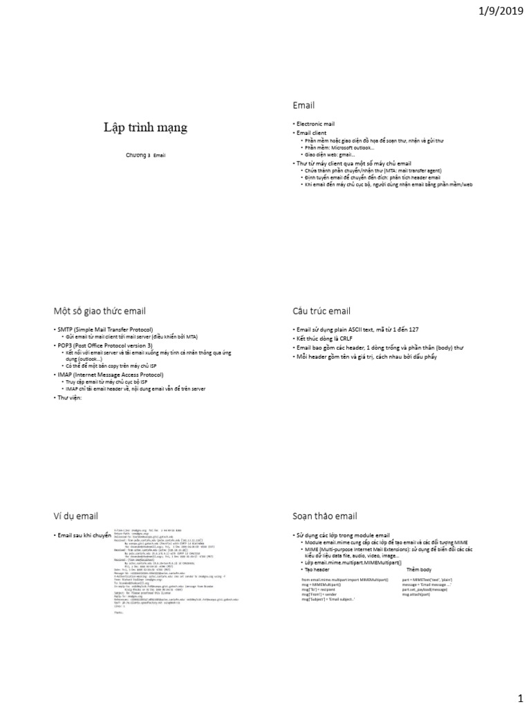 Lap Trinh Mang Chuong 3 Python | PDF