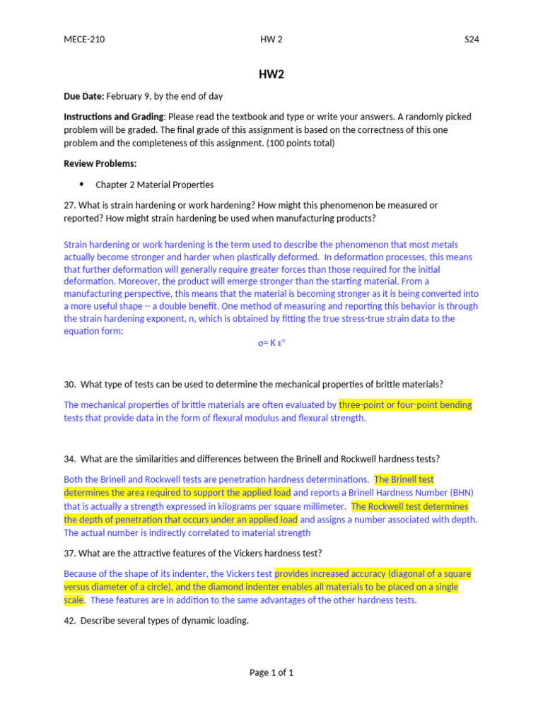 HW2 - CH2, CH5 - Soln | PDF HW2 - CH2, CH5 - Soln | PDF