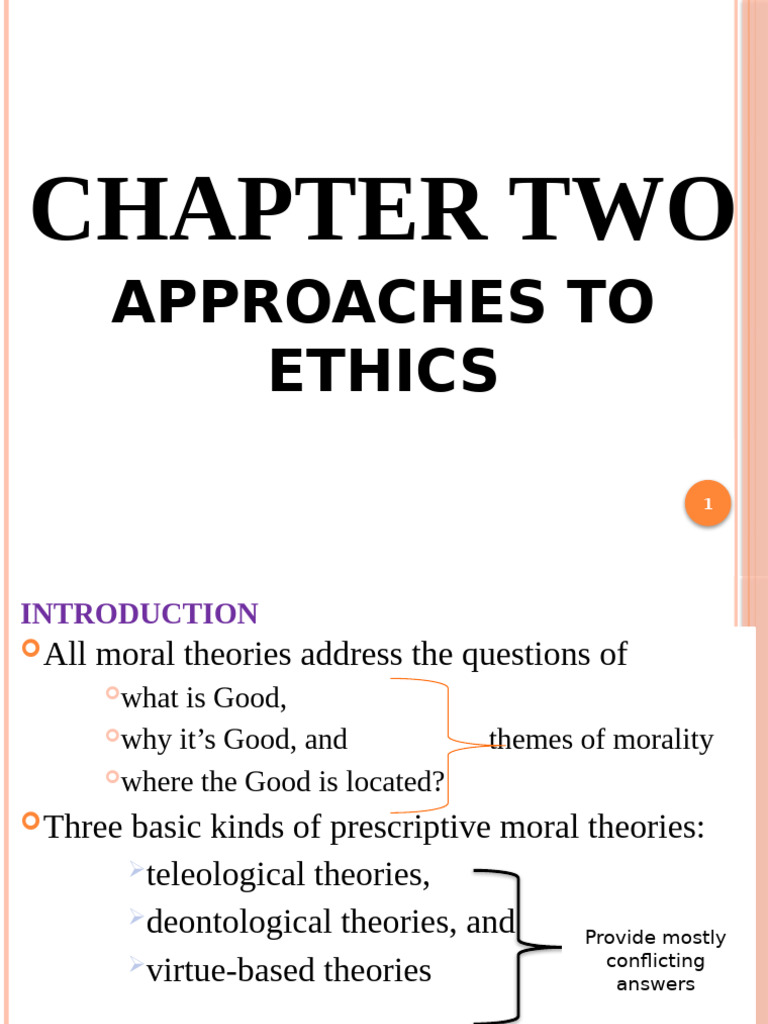 Approaches To Ethics | PDF | Pleasure | Utilitarianism