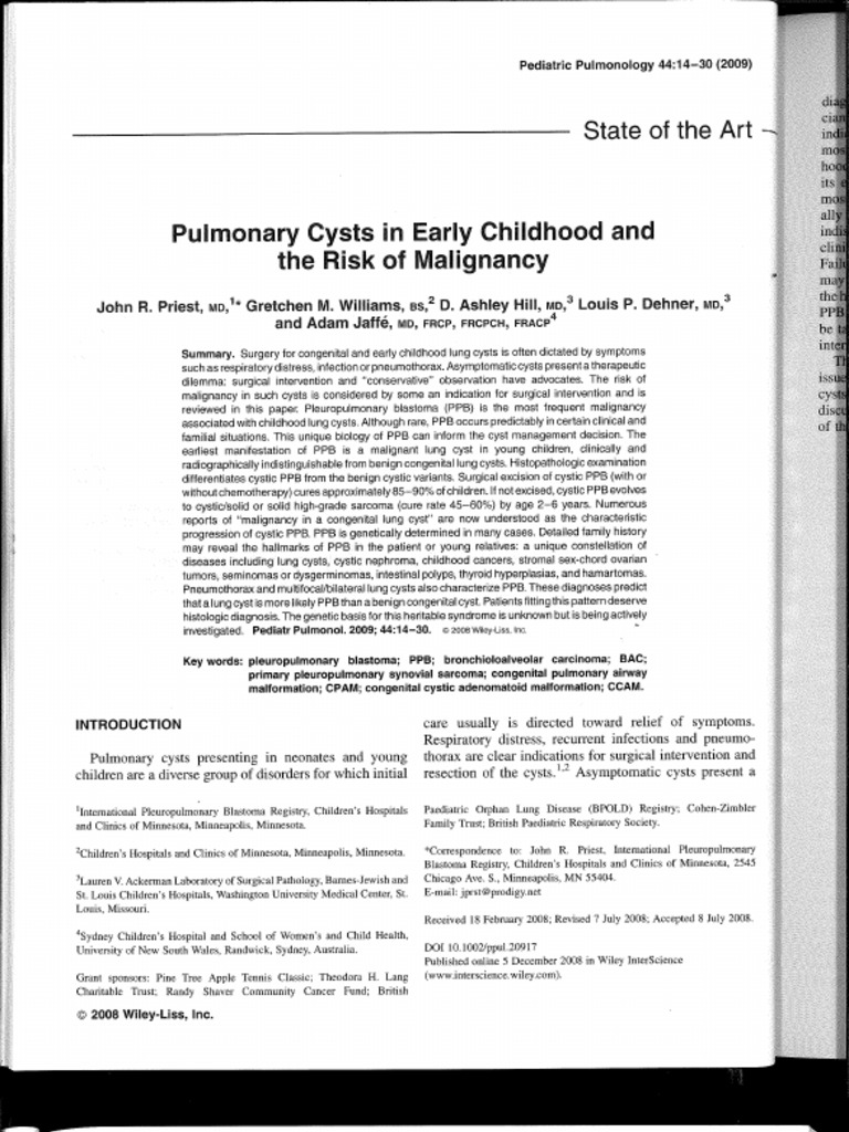 Pediatric Pulmonology Pdf