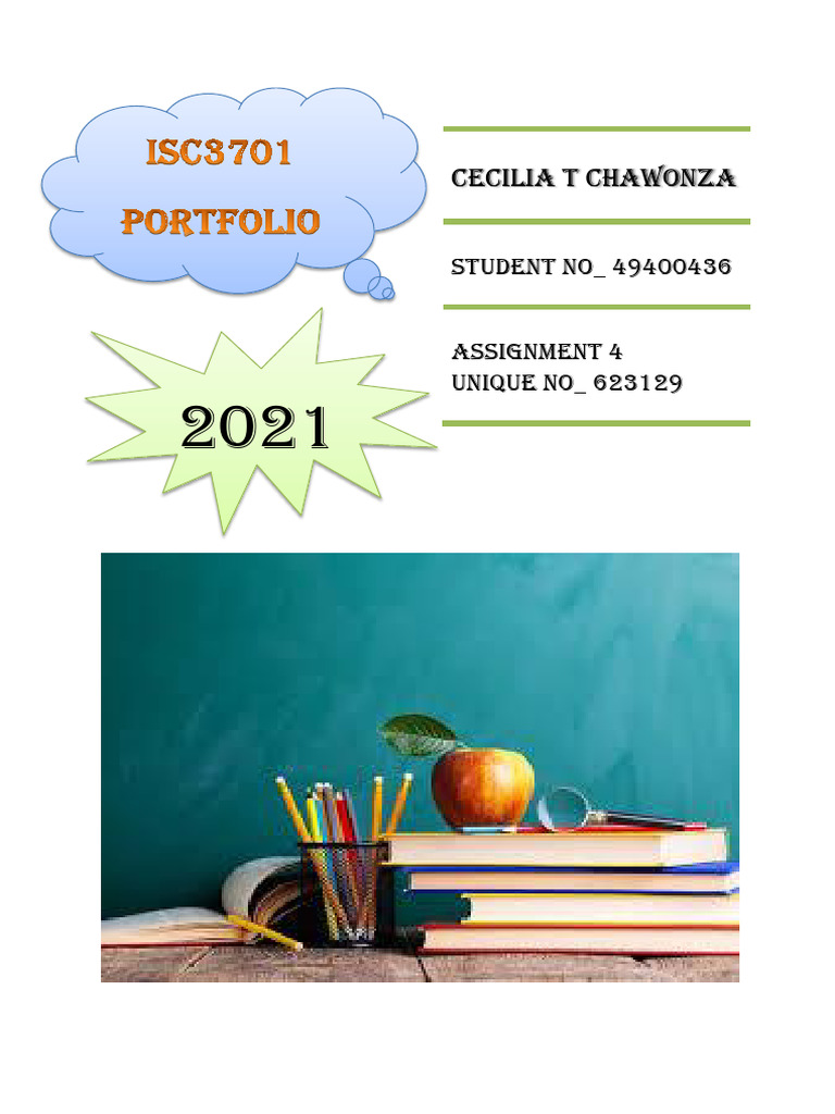 Isc3701 Assignment 4 2021 Portfolio | PDF