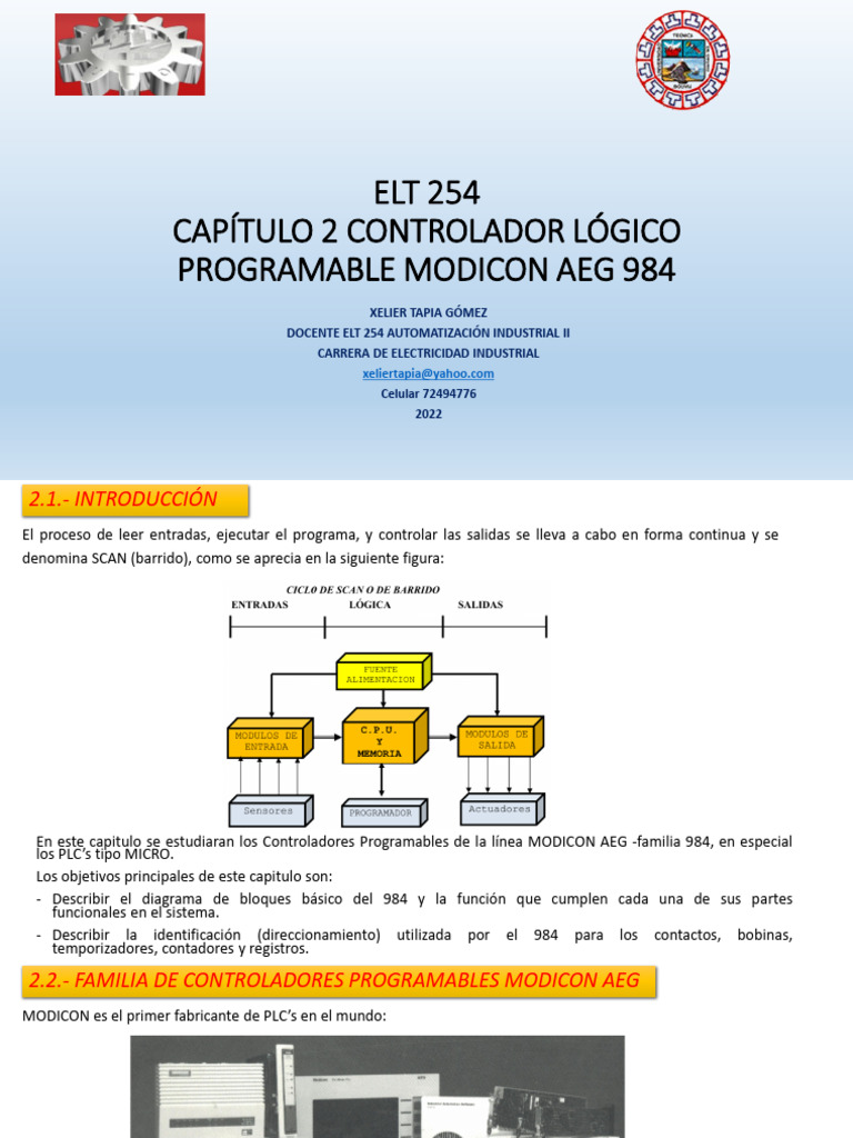 Capitulo 2 Modicon | PDF | Controlador lógico programable | Informática