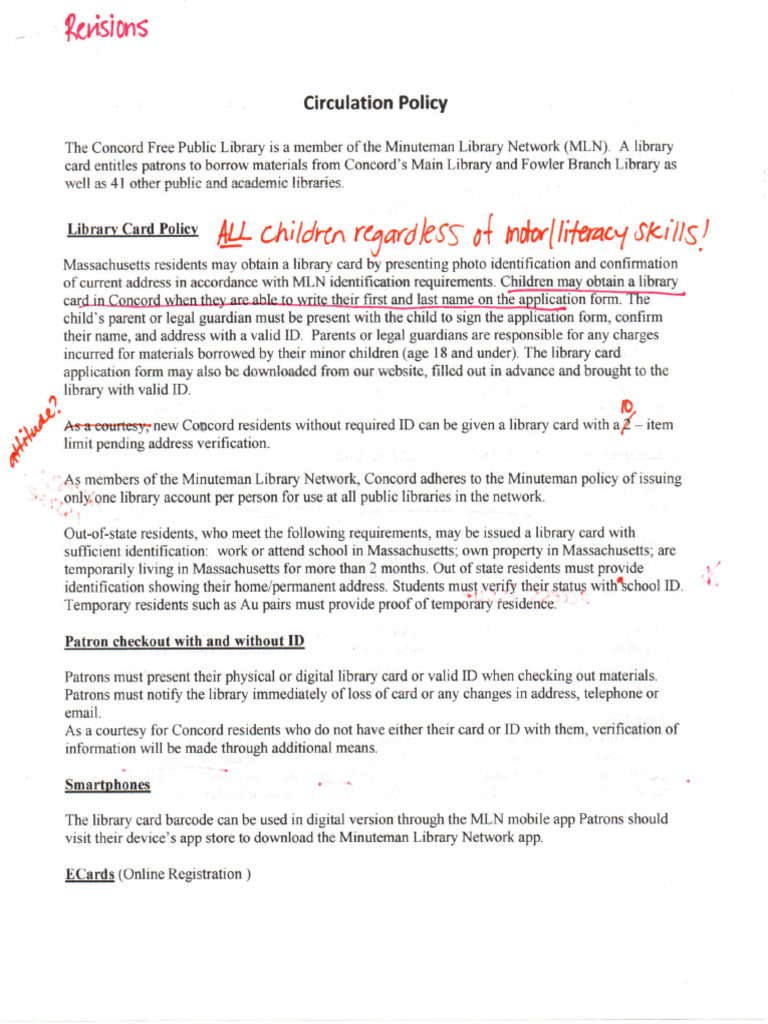Circulation Policy Free Hand Revision (Extra) | PDF