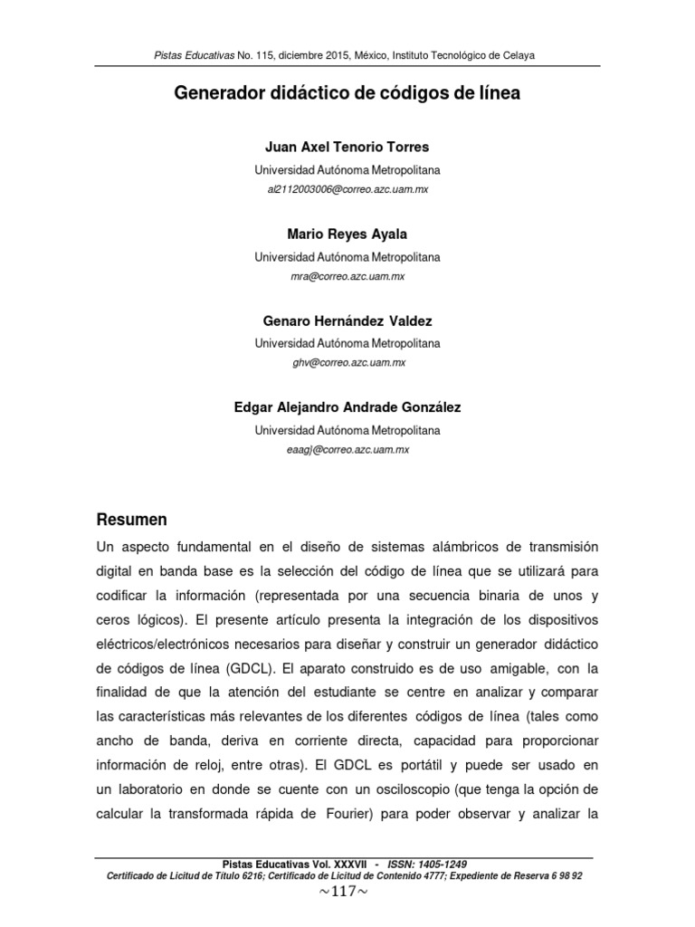 5 Generador - Didactico - de - Codigos - de - Linea | PDF