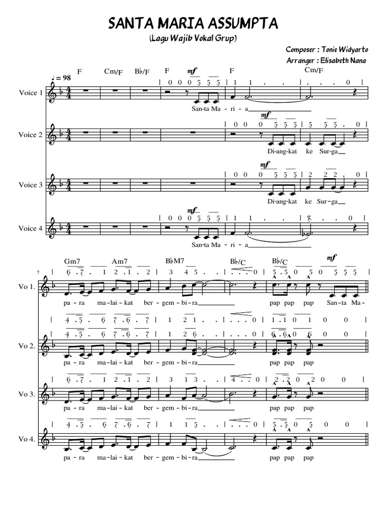 Santa Maria Diangkat Ke Surga VG | PDF