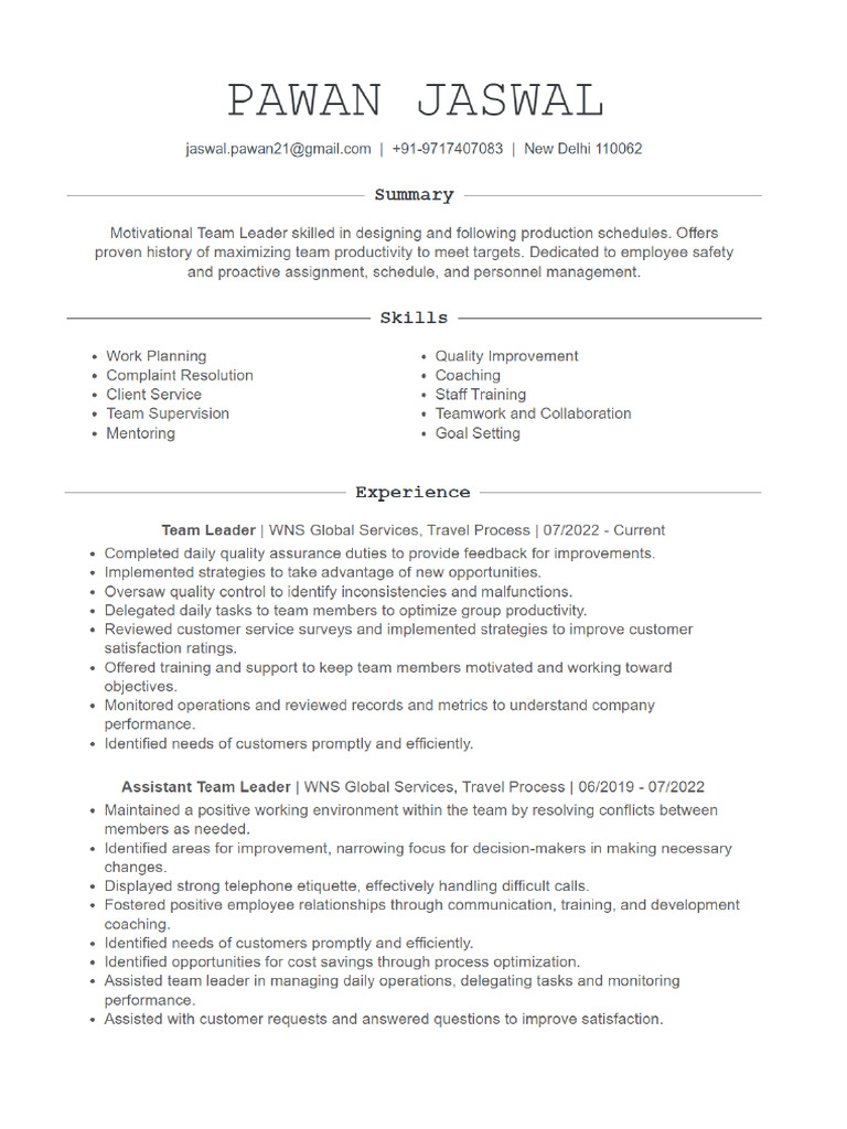 Pawan Jaswal Resume | PDF